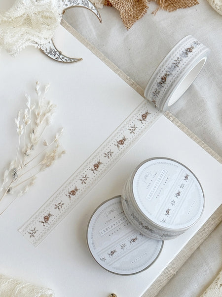 Lace & Roses Brown Washi Tape 15mm