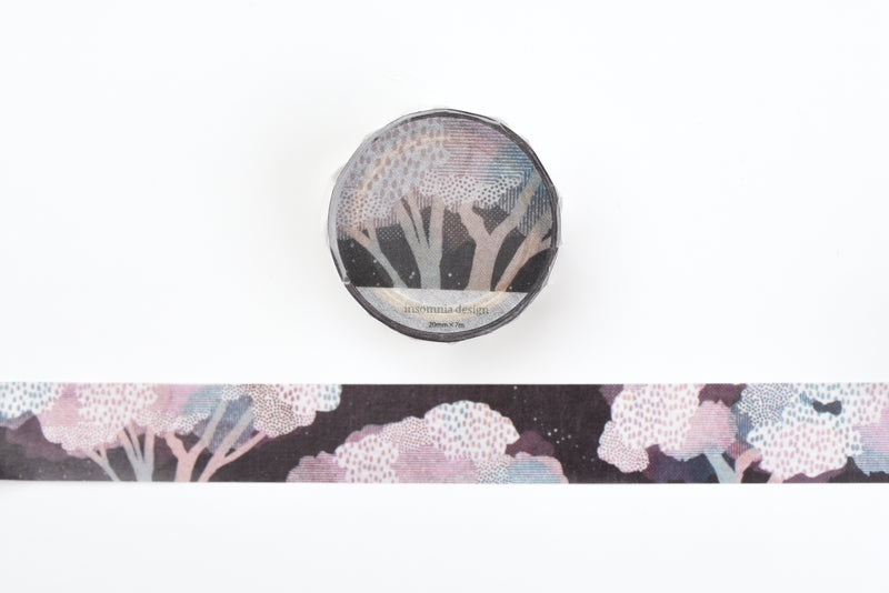 Light Fragrant Forest Washi Tape Round Top Insomnia Design – Little ...
