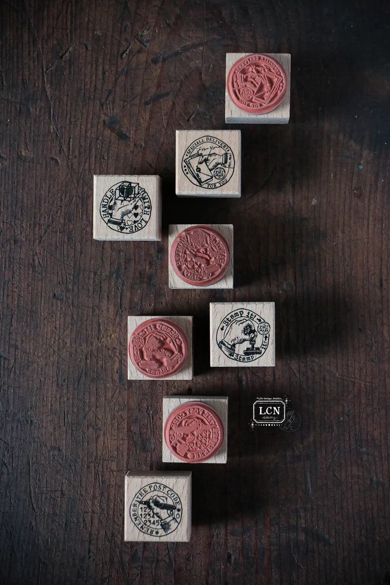 LCN Wooden Stamp - Postal Sign Set 2 – Little Craft Place
