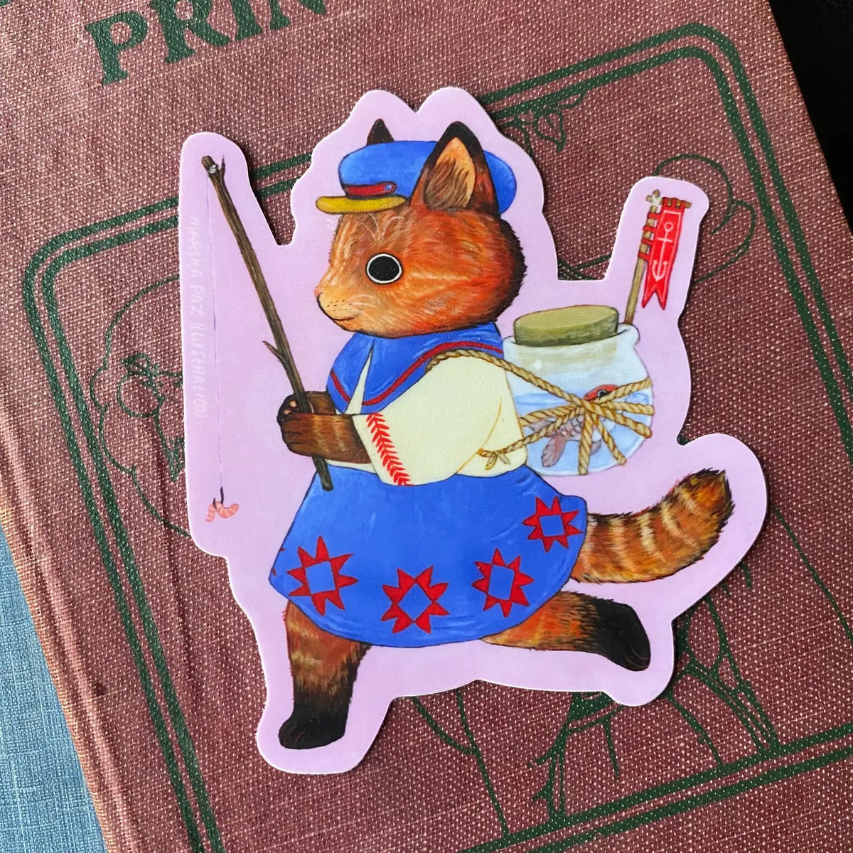 Marika Paz Vinyl Sticker - Fisher Cat – Little Craft Place