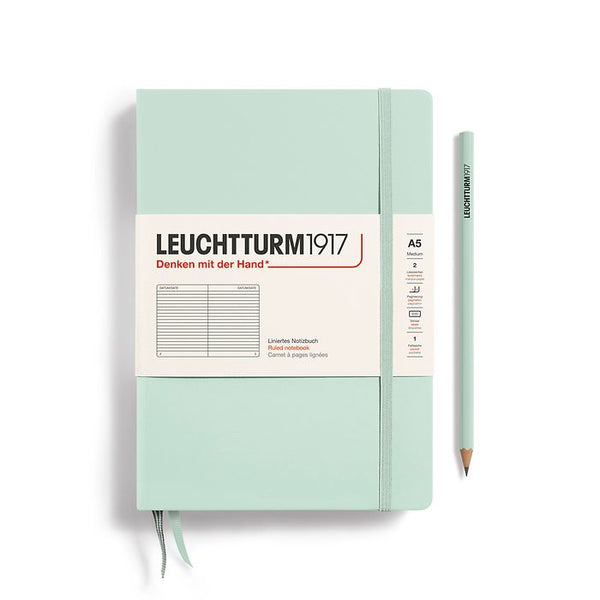 Mint Green Medium Hardcover Notebook