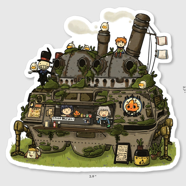 Moving Food Truck Sticker