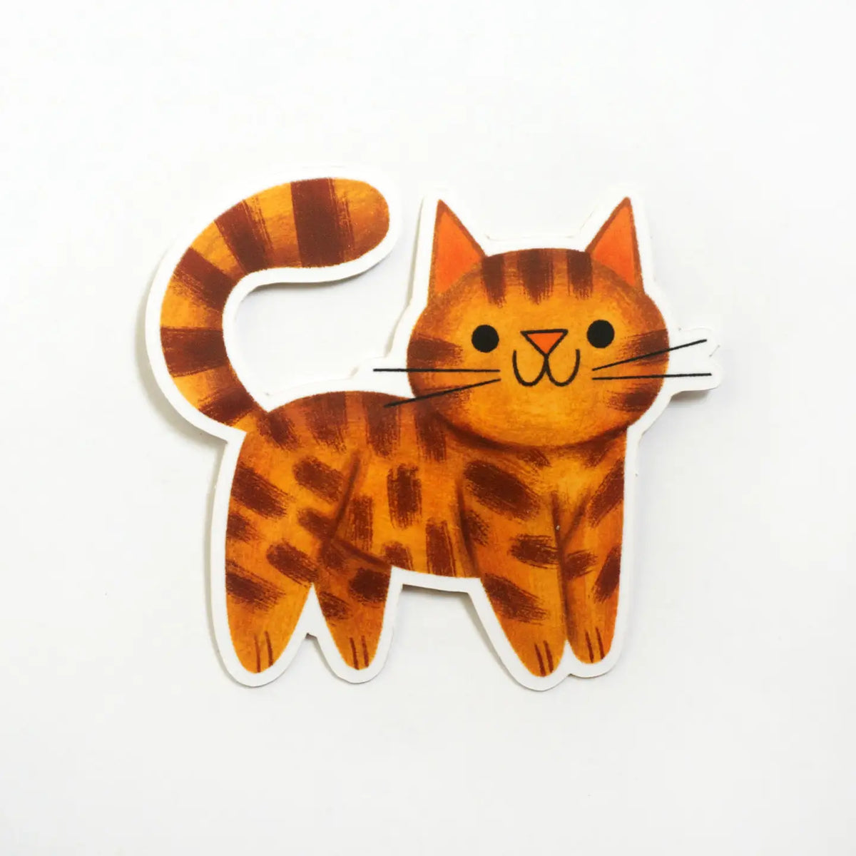 Nellie Le Orange Tabby Cat Vinyl Sticker – Little Craft Place