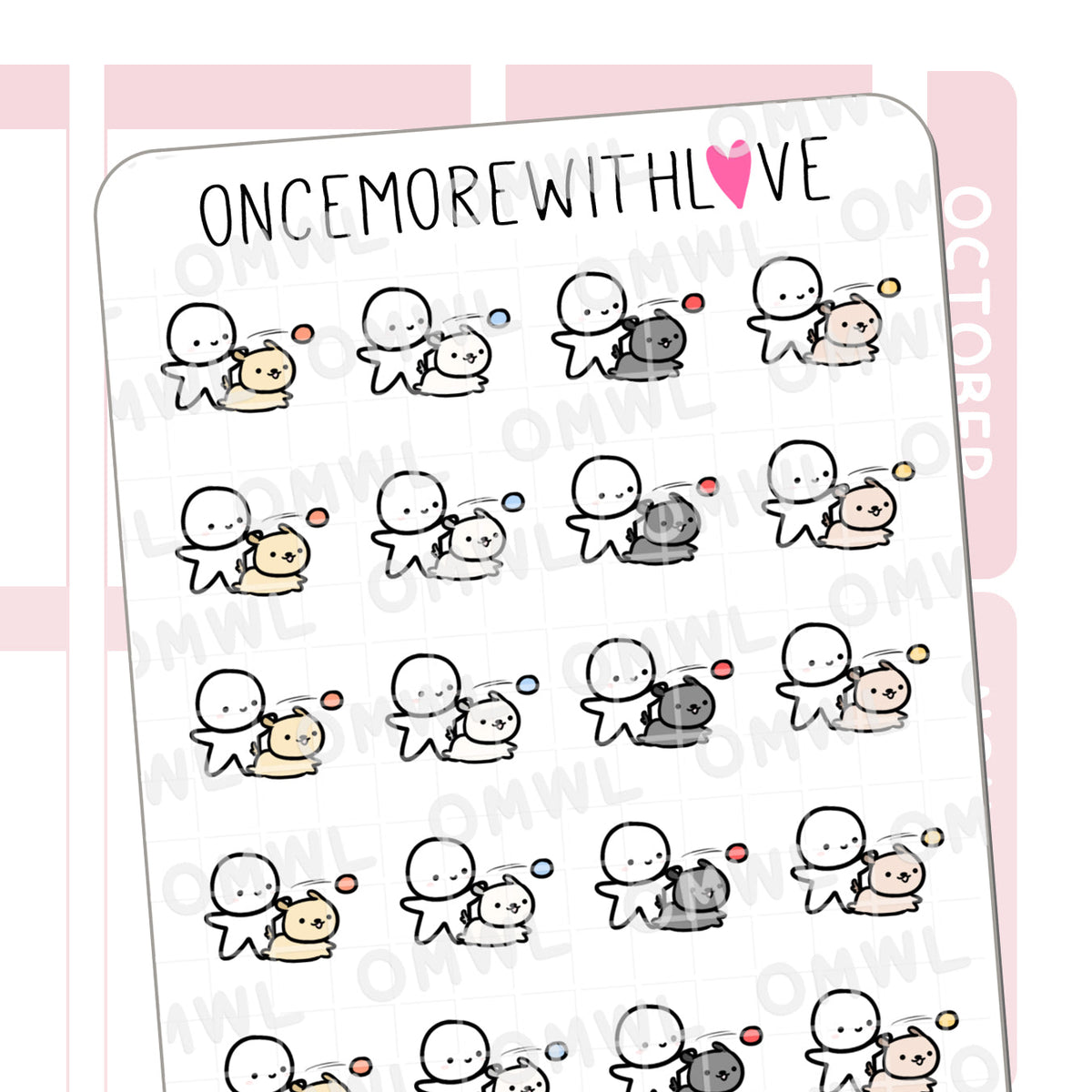 Once More With Love - M957 Fetch Sticker Sheet – Little Craft Place