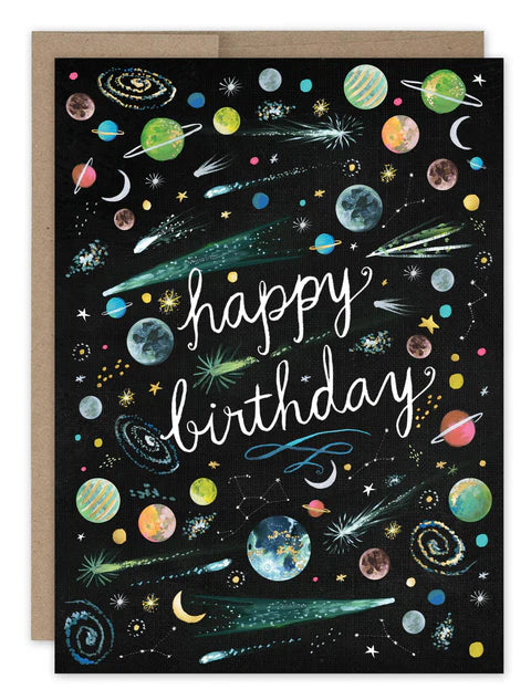 Outer Space Birthday Card – Little Craft Place