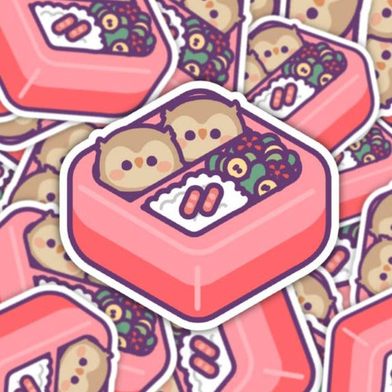 Owl Bento Box Vinyl Sticker