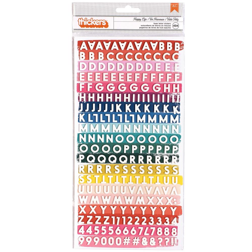 Paige Evans Pick Me Up Thickers Stickers - Happy Life Mini Alpha ...