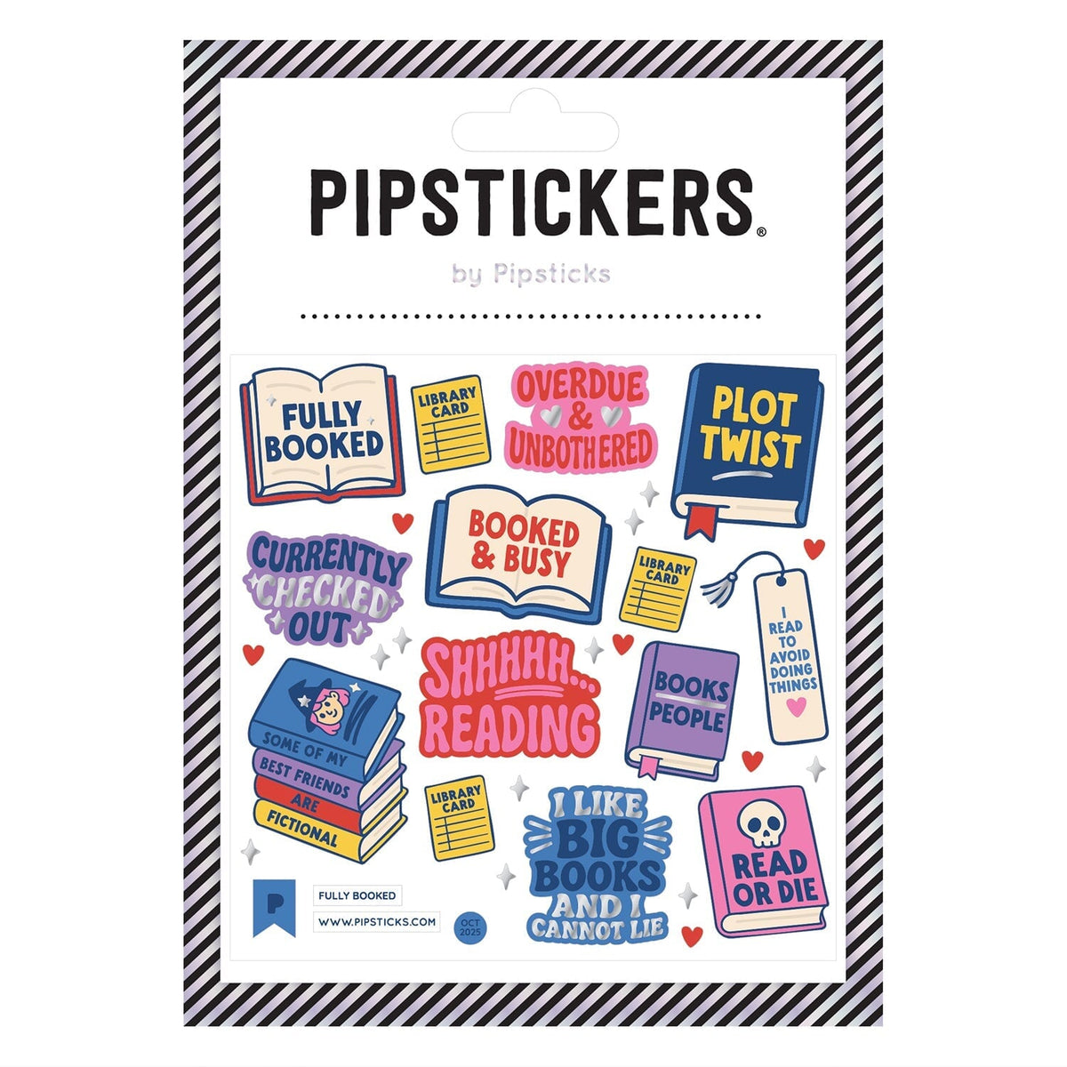 Pipsticks - Fully Booked Sticker Sheet – Little Craft Place