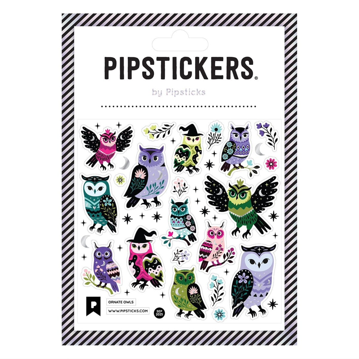 Pipsticks - Ornate Owls Sticker Sheet – Little Craft Place