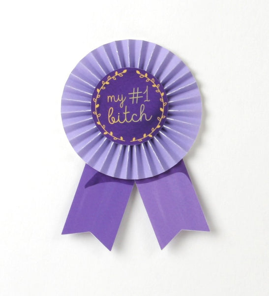 Prize Ribbon Die-cut Card