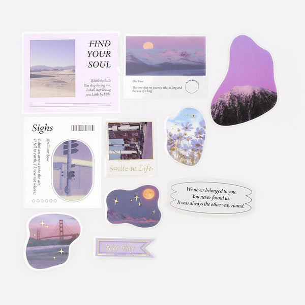 Purple Misty Agenda Flake Sticker
