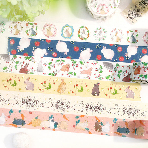 Rabbit Country 3 O'clock Snack Washi Tape