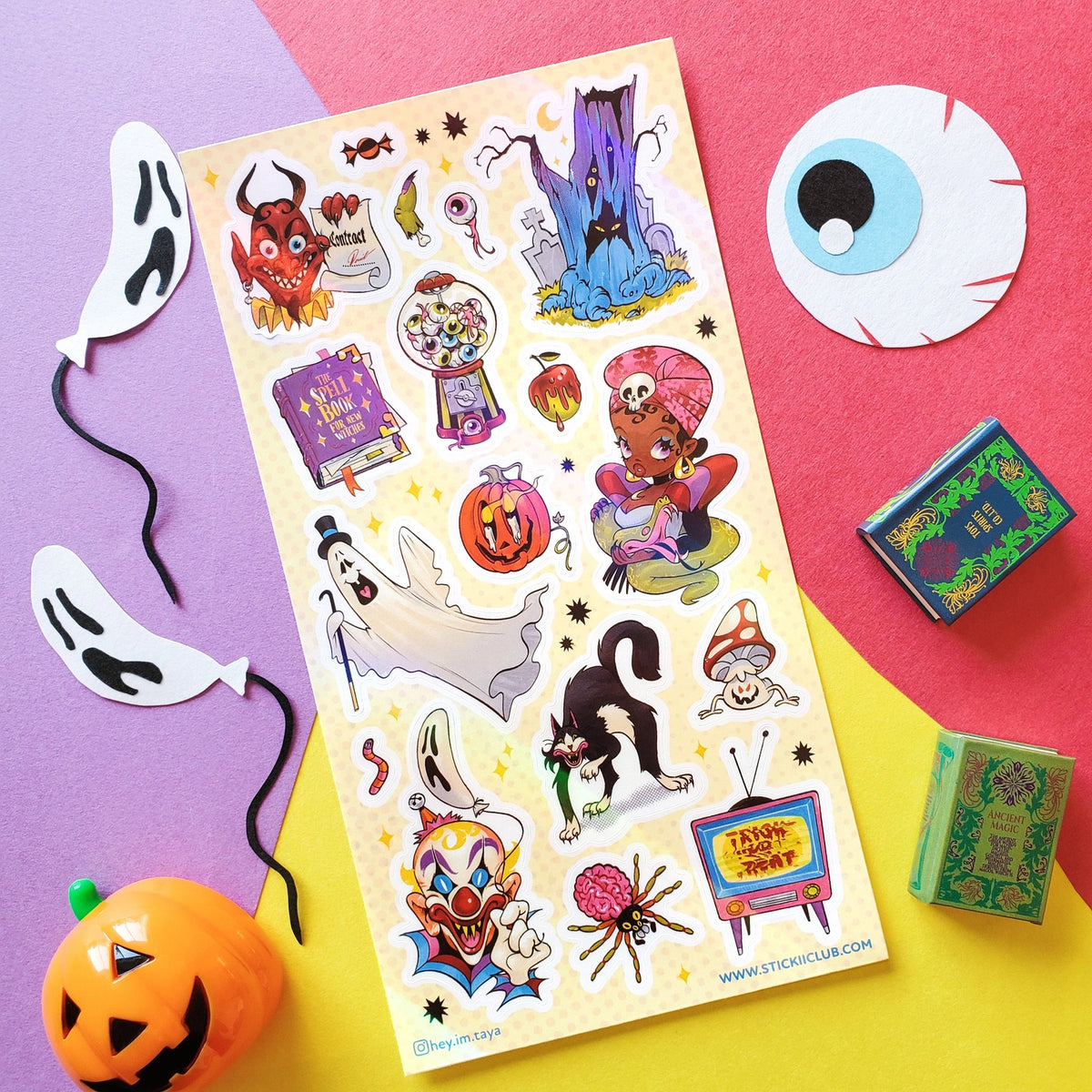 STICKII - Retro Fright Night Sticker Sheet – Little Craft Place