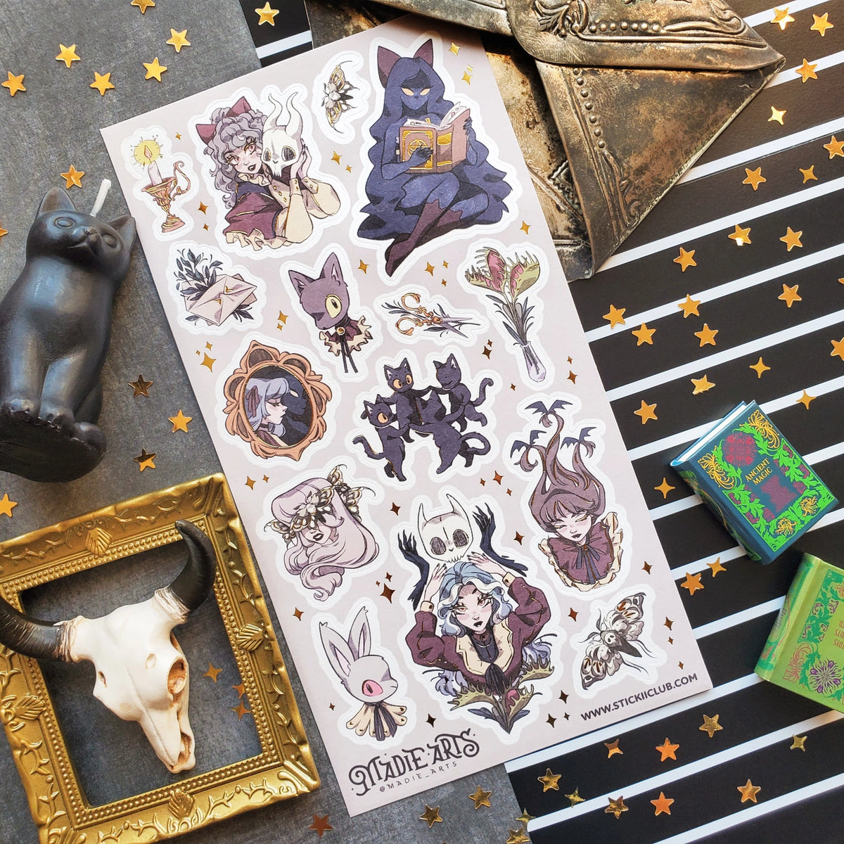 STICKII Curious Cat Coven Sticker Sheet – Little Craft Place