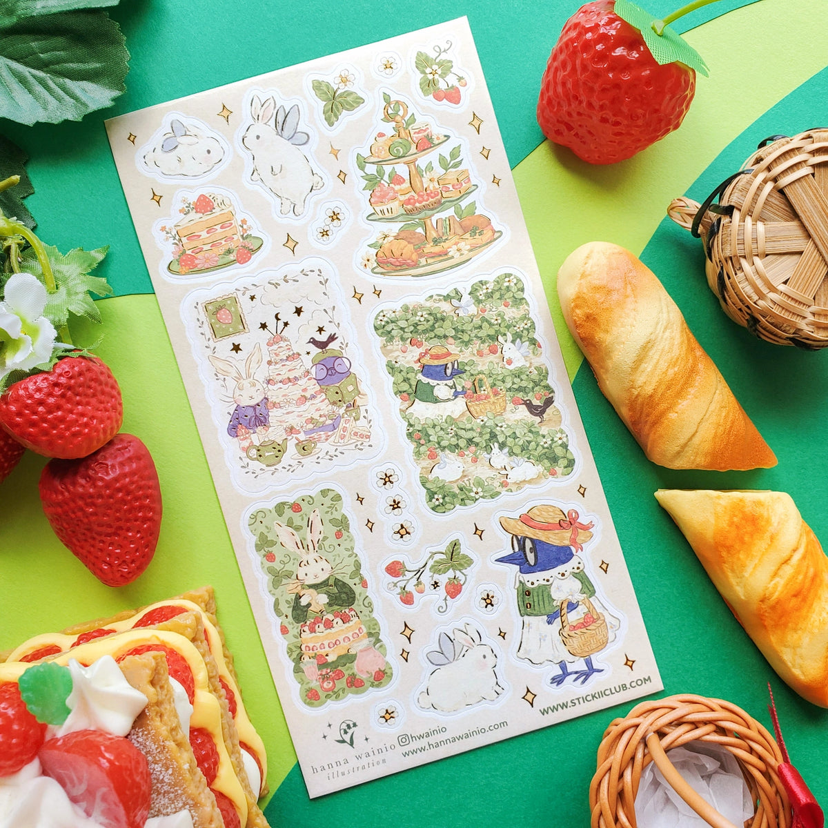 STICKII Strawberry Fields Friends Sticker Sheet – Little Craft Place