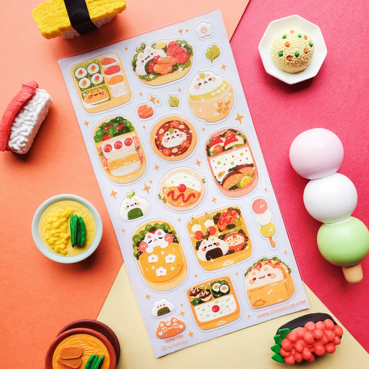 STICKII Yummy Bento Boxes Sticker Sheet – Little Craft Place