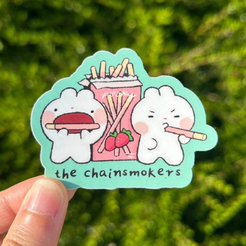 Shooley - Chainsmokers Snack Addict Vinyl Sticker – Little Craft Place