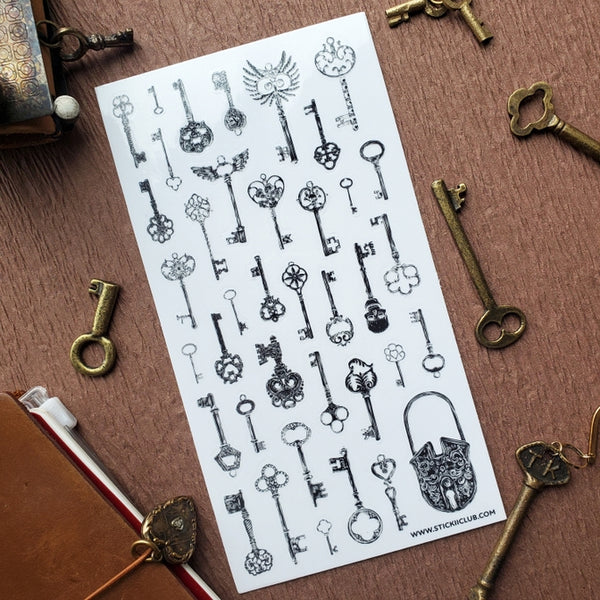 Skeleton Keys Sticker Sheet