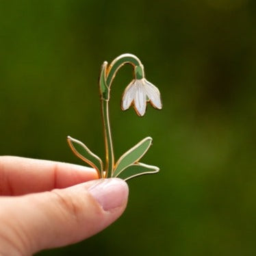 Snowdrop Enamel Pin