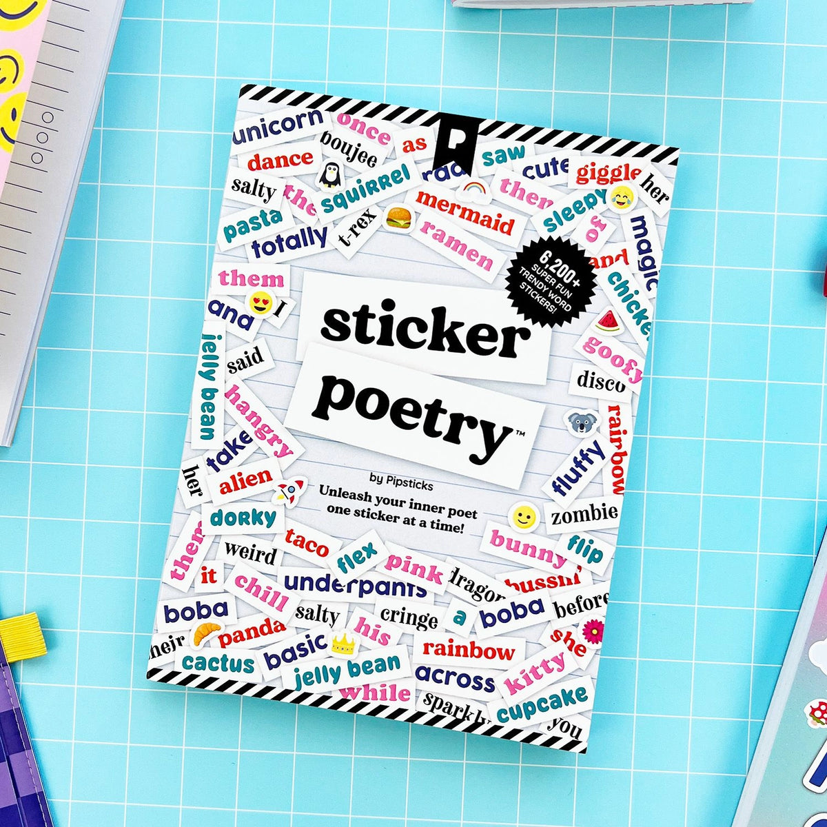 Pipsticks - Sticker Poetry Book: Trendy – Little Craft Place