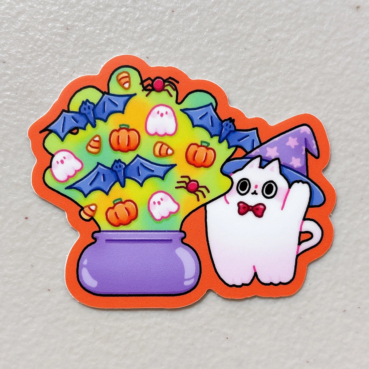 Sticky Rice Co - Exploding Cauldron Cat Vinyl Sticker – Little Craft Place