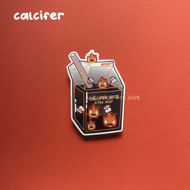 Studio Ghibli X The Juice Box Club Stickers - Calcifer – Little Craft Place