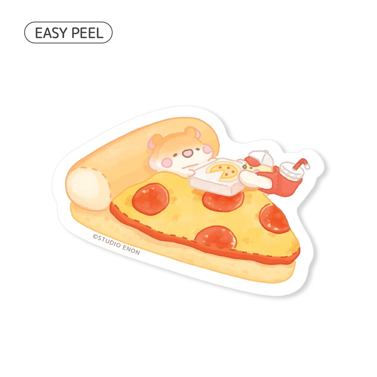 Studio Enon - Pizza Delivery Sticker – Little Craft Place