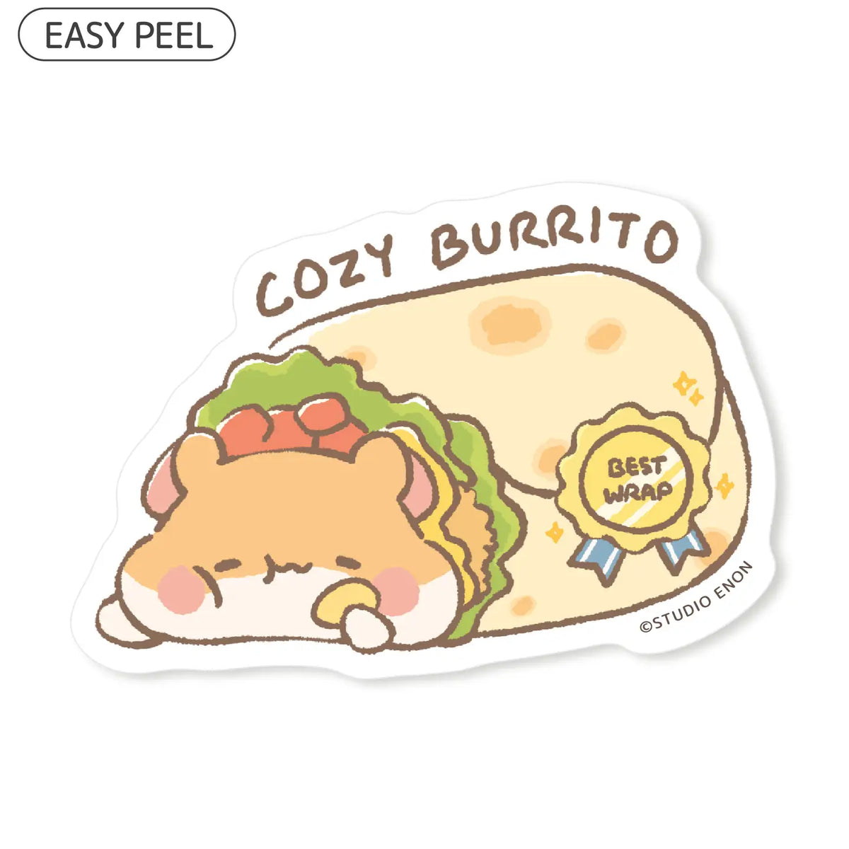 Studio Enon Muffinmaru Cozy Burrito Sticker – Little Craft Place