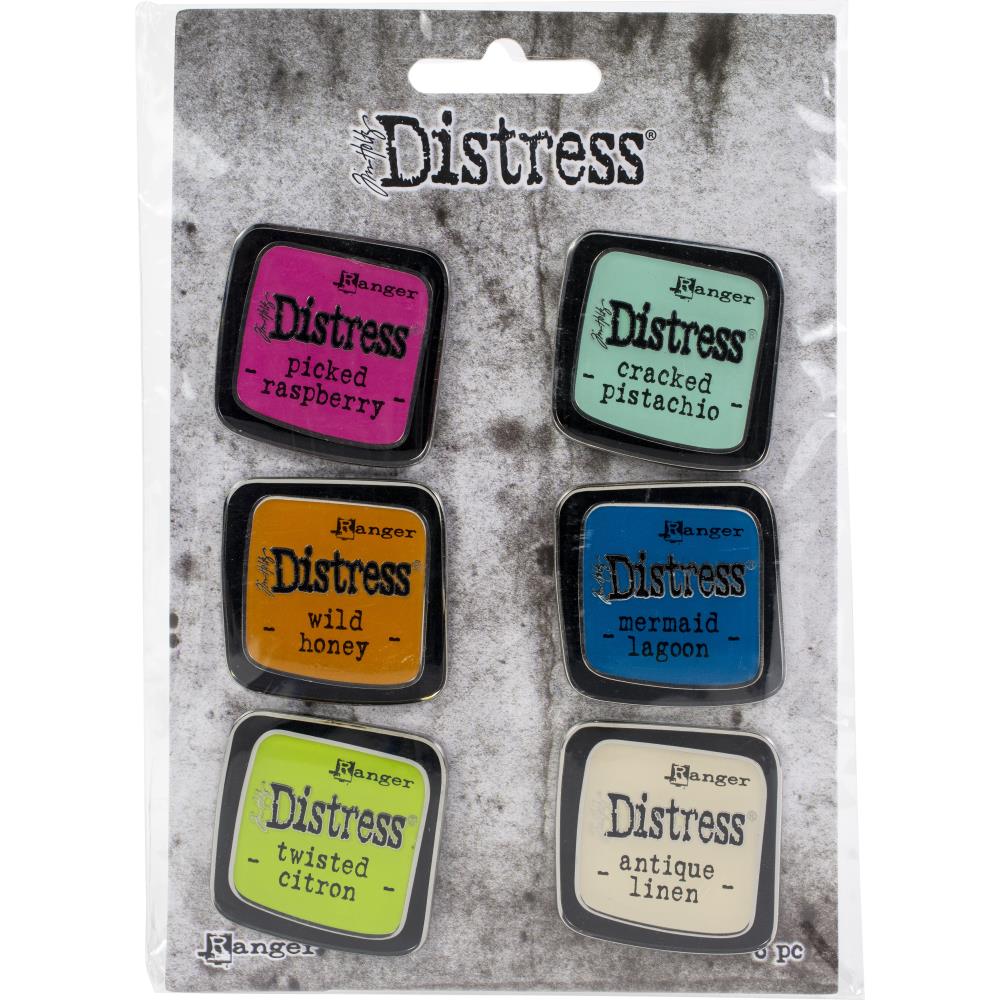 Tim Holtz Distress Enamel Collector Pin Set 6/Pkg – Little Craft Place