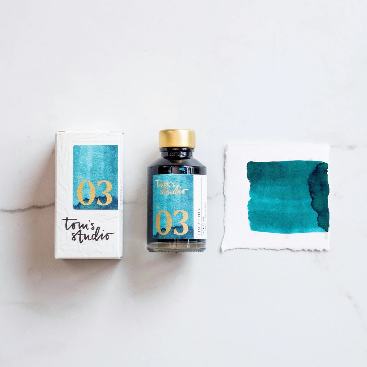Tom's Studio - Fountain Pen Ink - Neptune – Little Craft Place