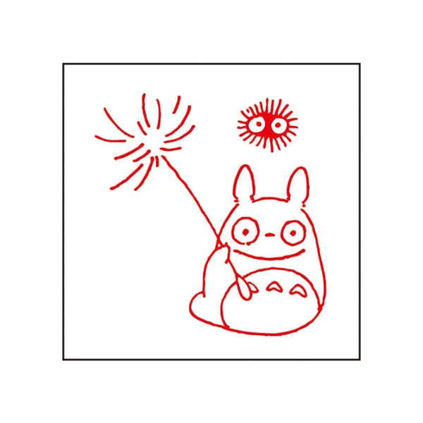 Totoro, Soot Sprite & Dandelion Rubber Stamp