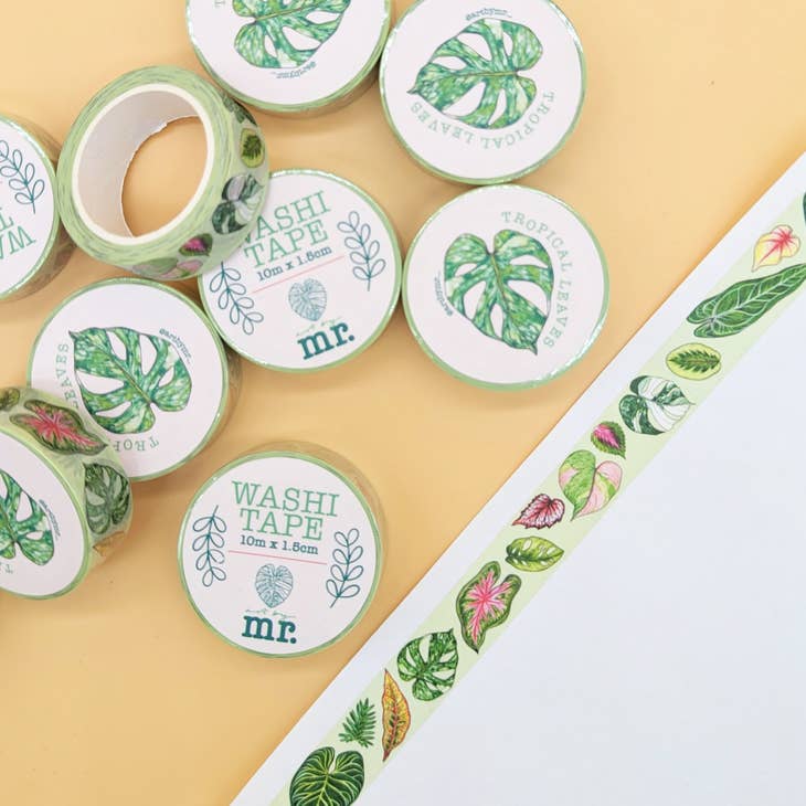 Drawn to Nature - Tropical Leaves Washi Tape – Little Craft Place