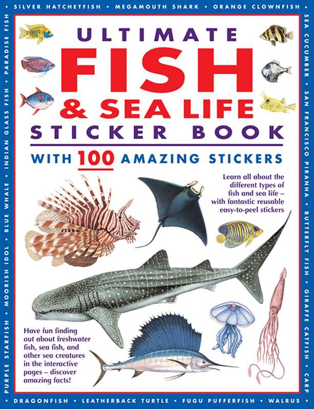 Ultimate Fish & Sea Life Sticker Book with 100 Amazing Stickers By Arm ...