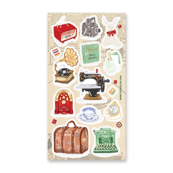 Vintage Treasure Hunting Sticker Sheet