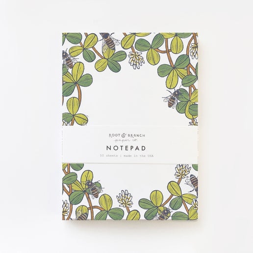 White Clover Notepad – Little Craft Place