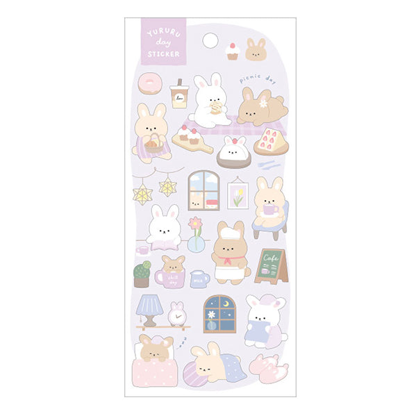Yururu Day Sticker Bunny – Little Craft Place