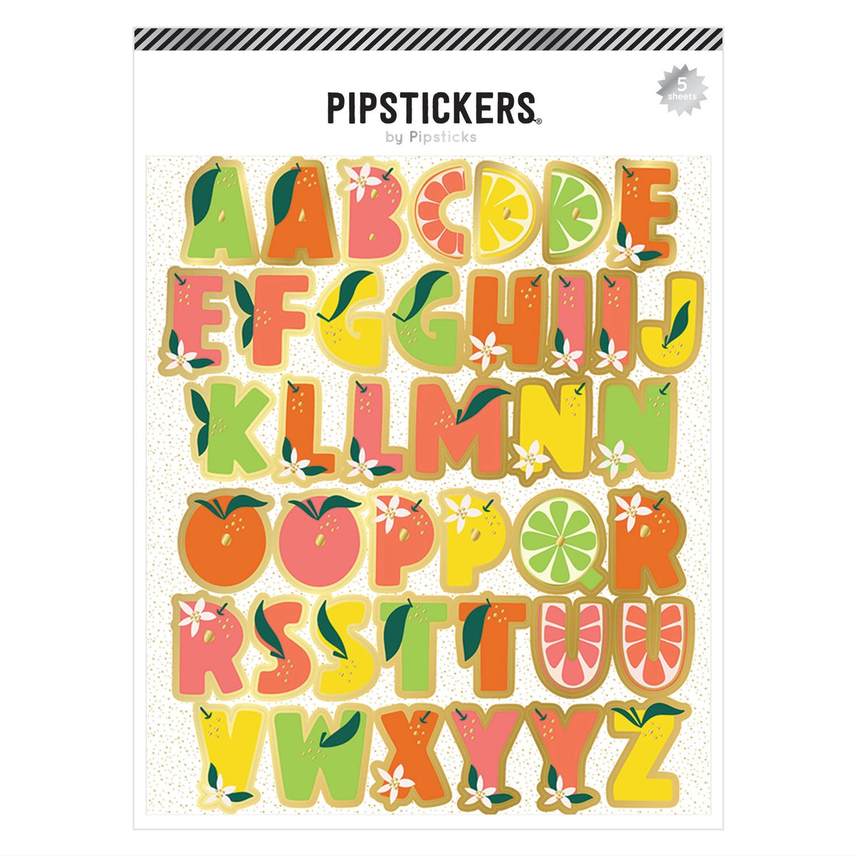 Zesty Big Alphabet (5ct) Stickers – Little Craft Place
