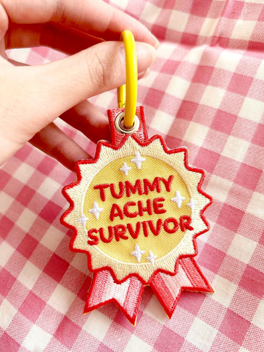 Maobabie Tummy Ache Survivor Embroidered Keychain – Little Craft Place