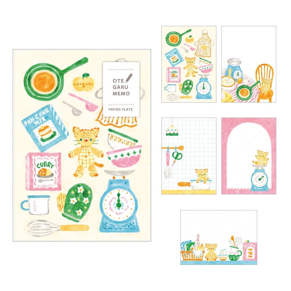 Nakauchi Waka Otegaru Memo Pad - Cat and Kitchen – Little Craft Place