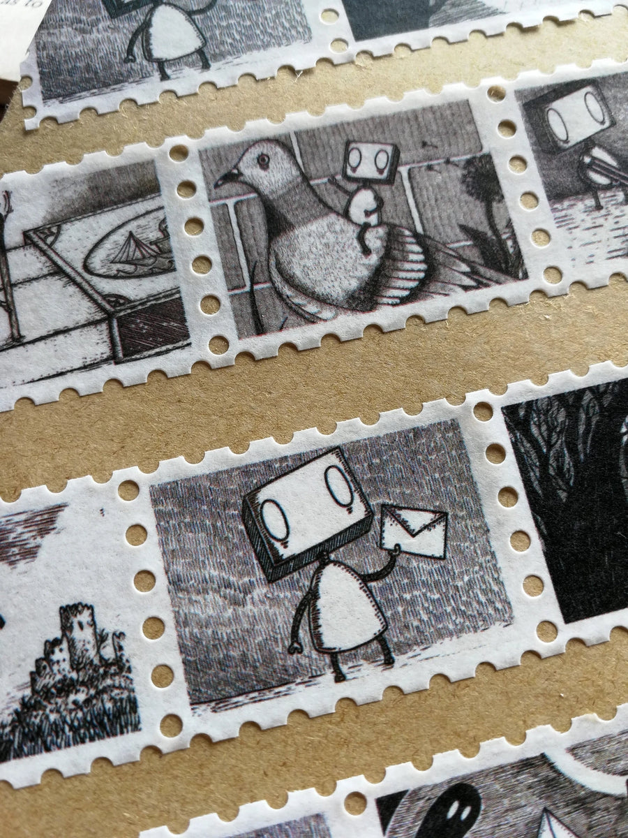 Robot Stamps Washi Tape- Landscape Format – Little Craft Place