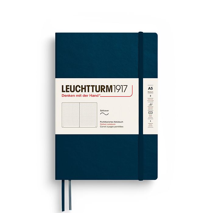 Leuchtturm1917 Softcover Notebook Medium (A5) Deep Sea – Little Craft Place