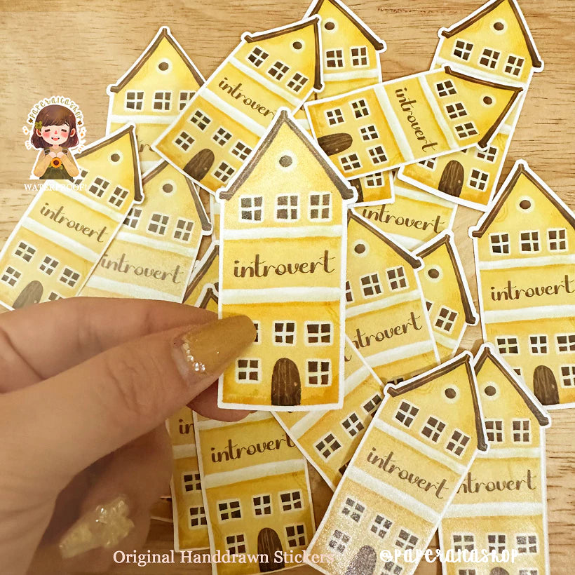 PaperaicaShop Introvert Home Vinyl Sticker – Little Craft Place
