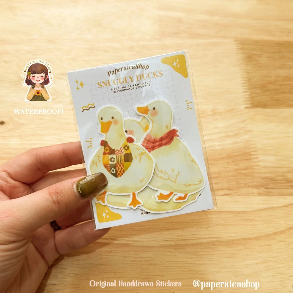 PaperaicaShop Cute Snuggly Ducks Sticker Pack – Little Craft Place