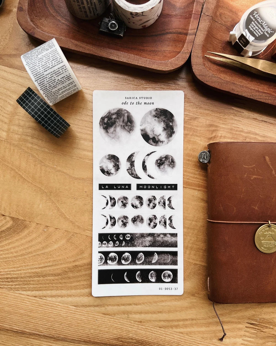 Sarica Studio Ode to the Moon Stickers – Little Craft Place