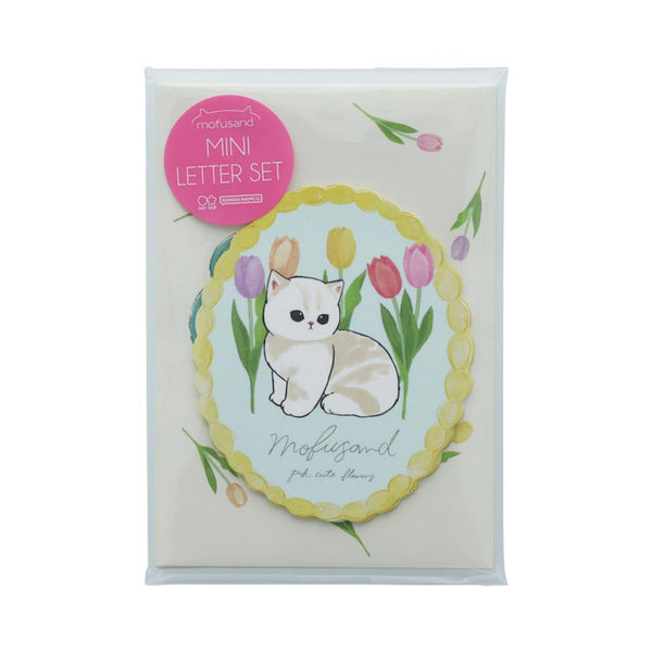 Mofusand Floral Kitty Mini Letter Set
