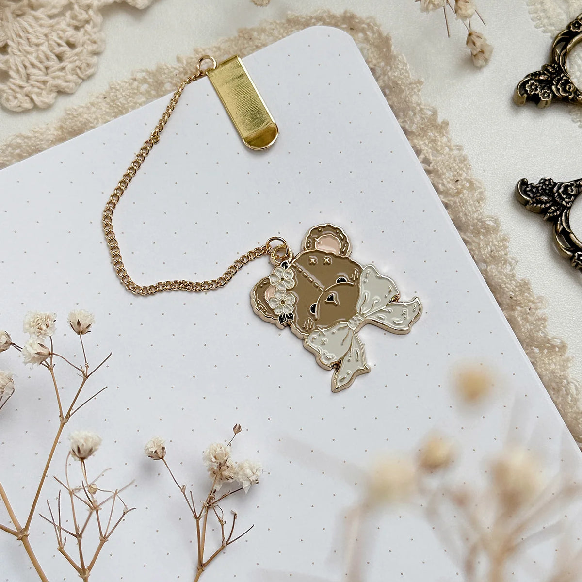 Teddy Bear Enamel Bookmark Pendant – Little Craft Place