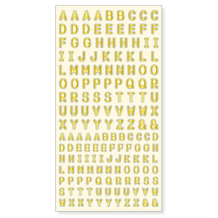 Slim Gold ABC Sticker Mind Wave