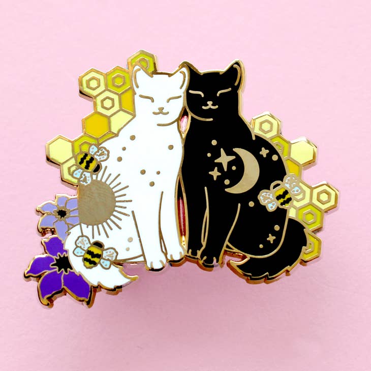 Bee Hive Cats Enamel Pin – Little Craft Place