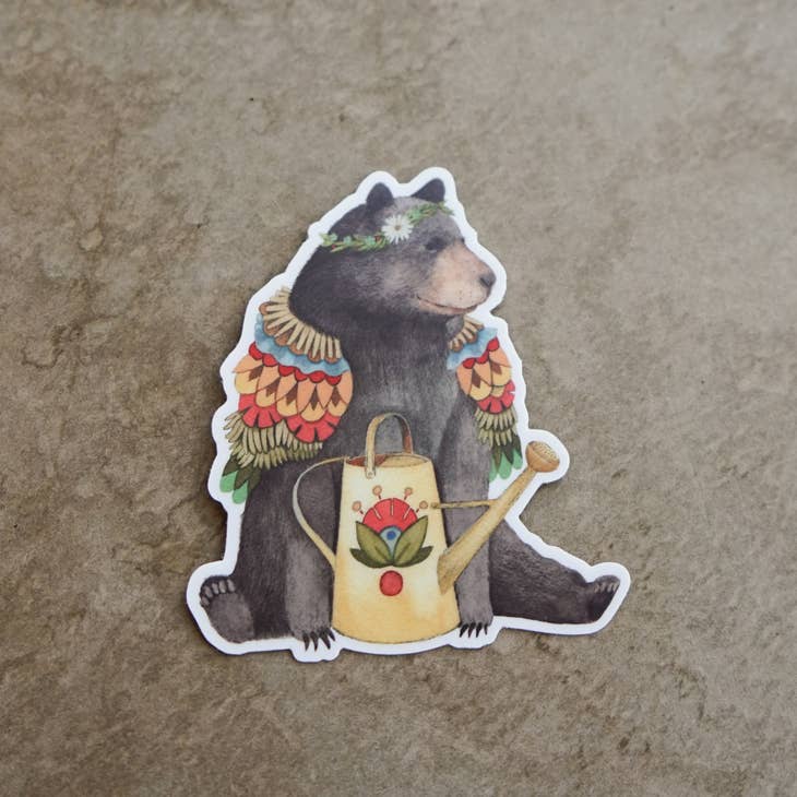 Bernice's Bear Watering Can Sticker – Little Craft Place