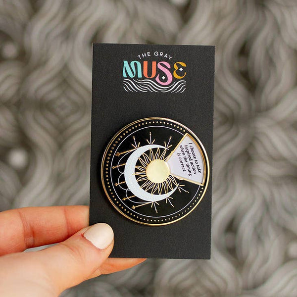 Bold Affirmations 5 Interactive Spinner Enamel Pin